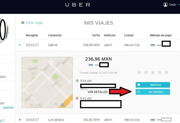 Cómo facturar mis viajes de Uber - Contador Contado