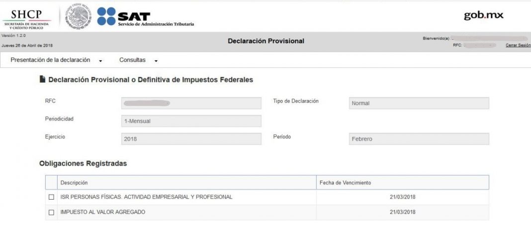 Cómo Presentar Una Declaración Mensual De Personas Físicas Contador