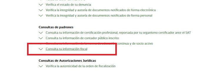 Cómo consultar la información de un contribuyente en el portal del SAT ...