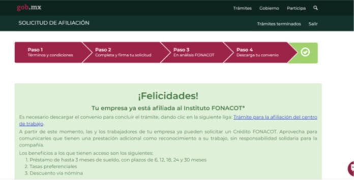 Afiliación de Centros de Trabajo a través de internet, FONACOT ...